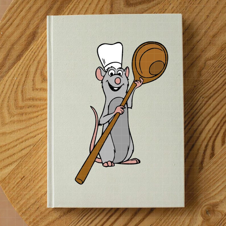 3251 - Ratatouille Chef Full Color SVG, PNG, EPS - Ratatouille Line Art ...