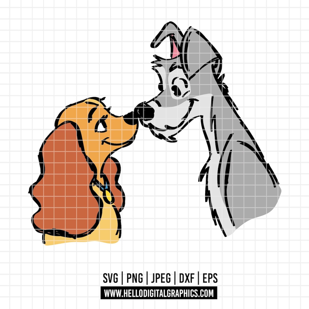 2774 - Lady and the Tramp SVG, PNG, EPS - Lady and the Tramp a Very ...