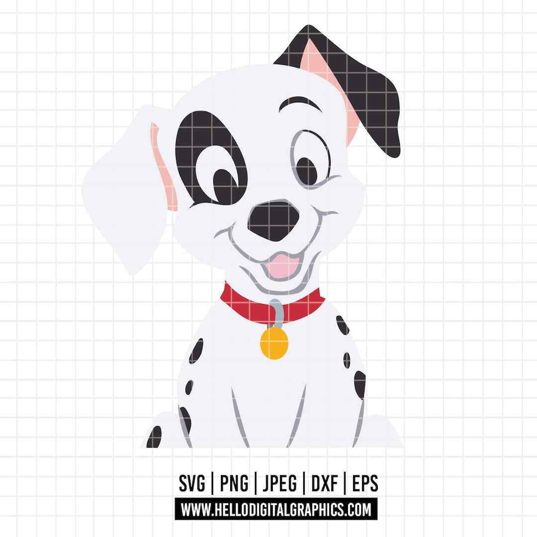 2063 - Dalmatian Patch, 101 Dalmatians SVG, EPS, PNG - Classic Disneeyy ...