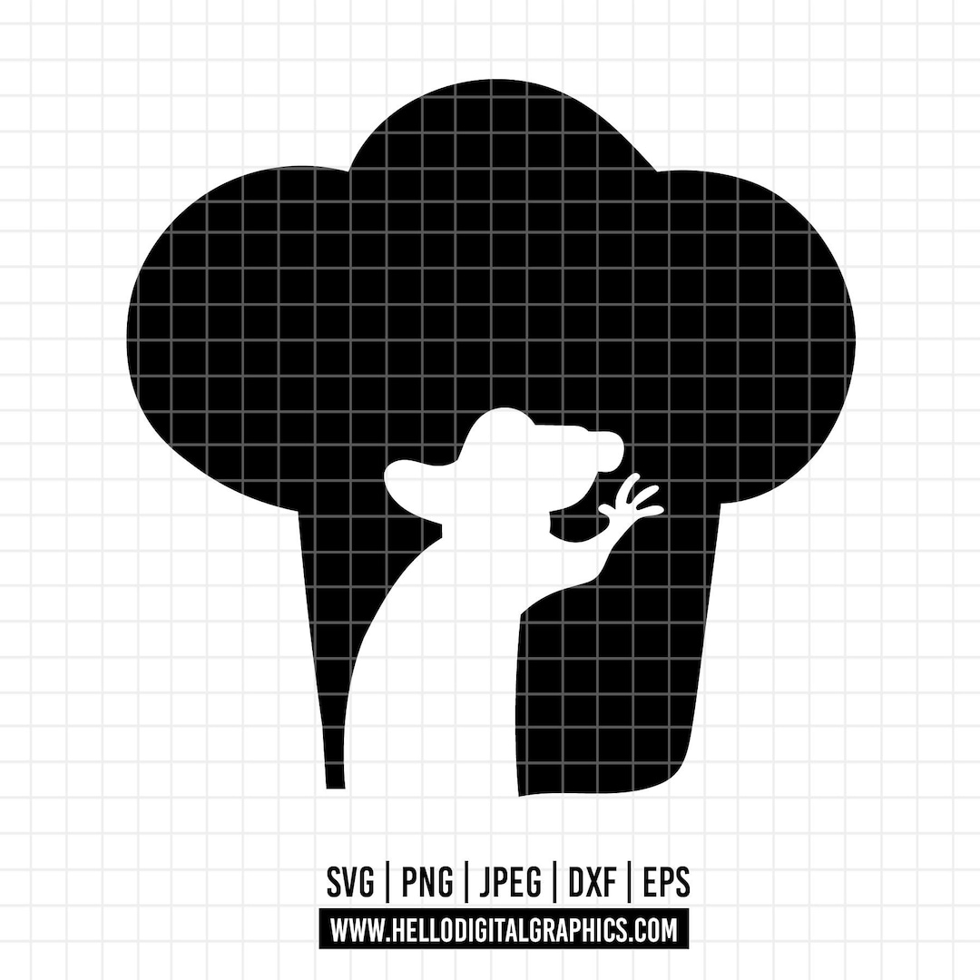 2113 - Ratatouille Silhouette SVG, PNG, EPS - Ratatouille Line Art ...