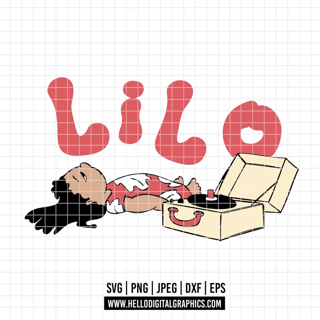 2281 Music Lilo SVG, EPS, PNG Music Lilo and Stitch Clipart Vector ...