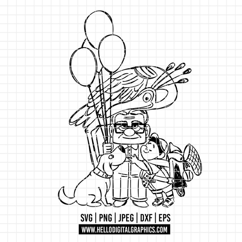 Up Movie Clip Art - Etsy