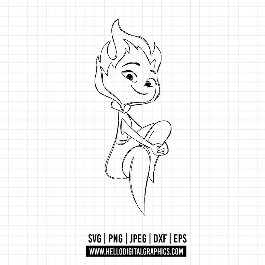 1874 - Ember Lumen Outline SVG, EPS, PNG - Ember Lumen Line Art Clipart ...