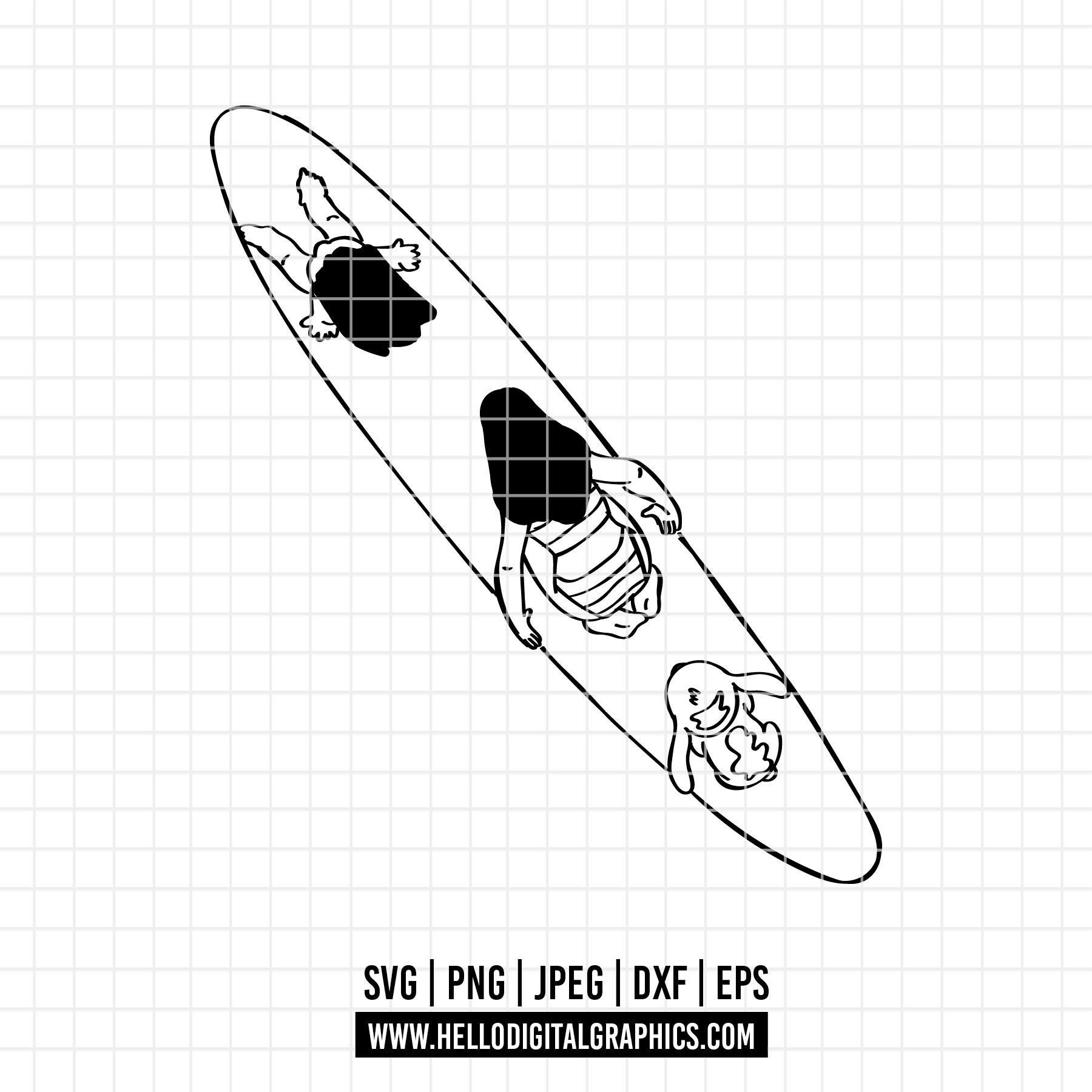 2900 - Disneey Stitch, Lilo and Nani Surfing SVG, EPS, PNG - Lilo Y ...