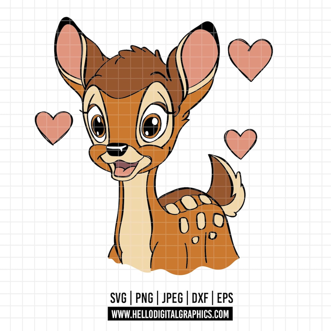 2045 - Bambii in His Amazing Adventures in Color Line Art SVG, EPS, Png ...