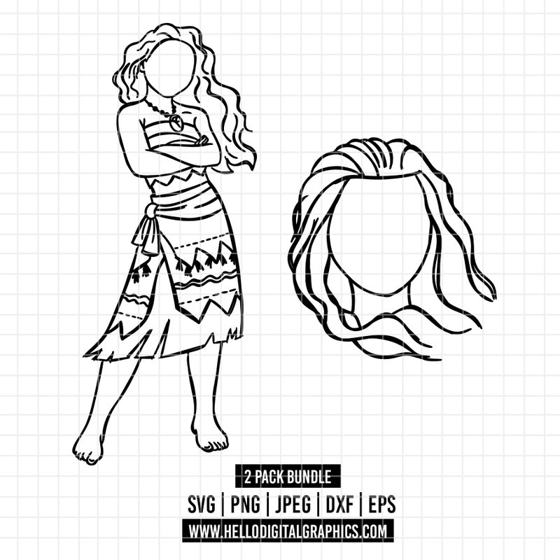 Moana Clipart - Etsy