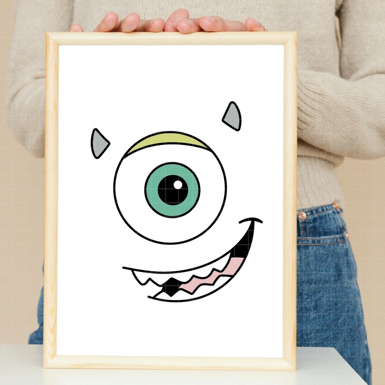2963 - Mike Wazowski SVG, EPS, PNG -disneey Characters. Monster Inc ...