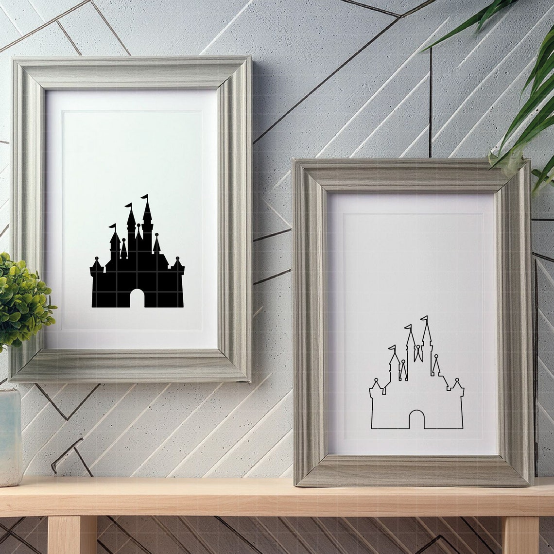 1717 - Dissney Castle Magic Kingdom Pack Bundle SVG, EPS, PNG- Disney ...