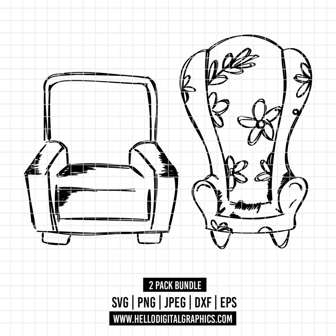 1760 - Up= Carl and Ellie Armchairs Pack Bundle SVG, PNG, EPS - Carl ...