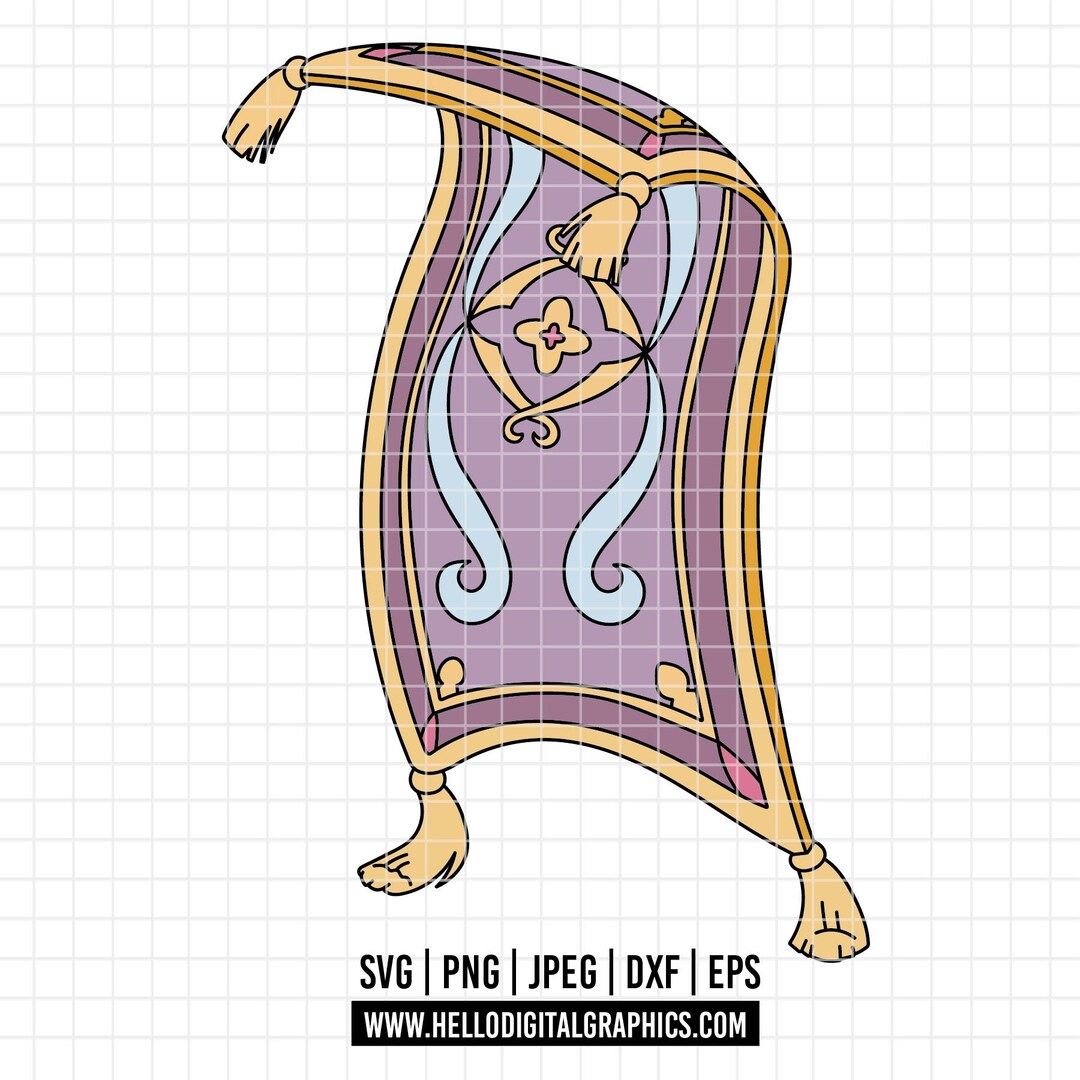 3638 - Aladdin's Magic Carpet SVG, PNG, DTF - Disneyy Aladdin Iconic ...