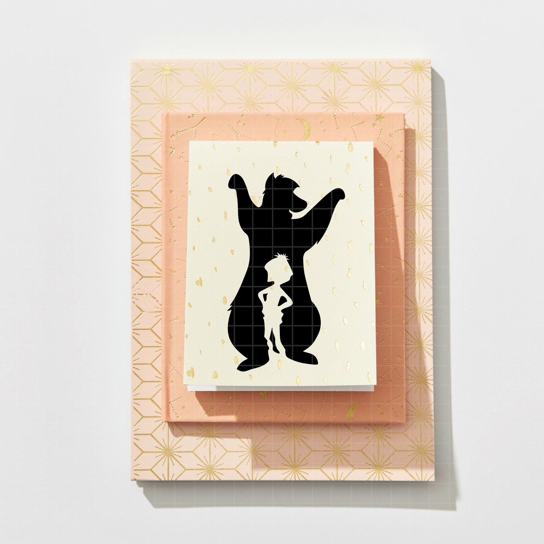 3441 - Baloo and Mowgli Silhouette SVG, EPS, PNG - Classic Disney ...