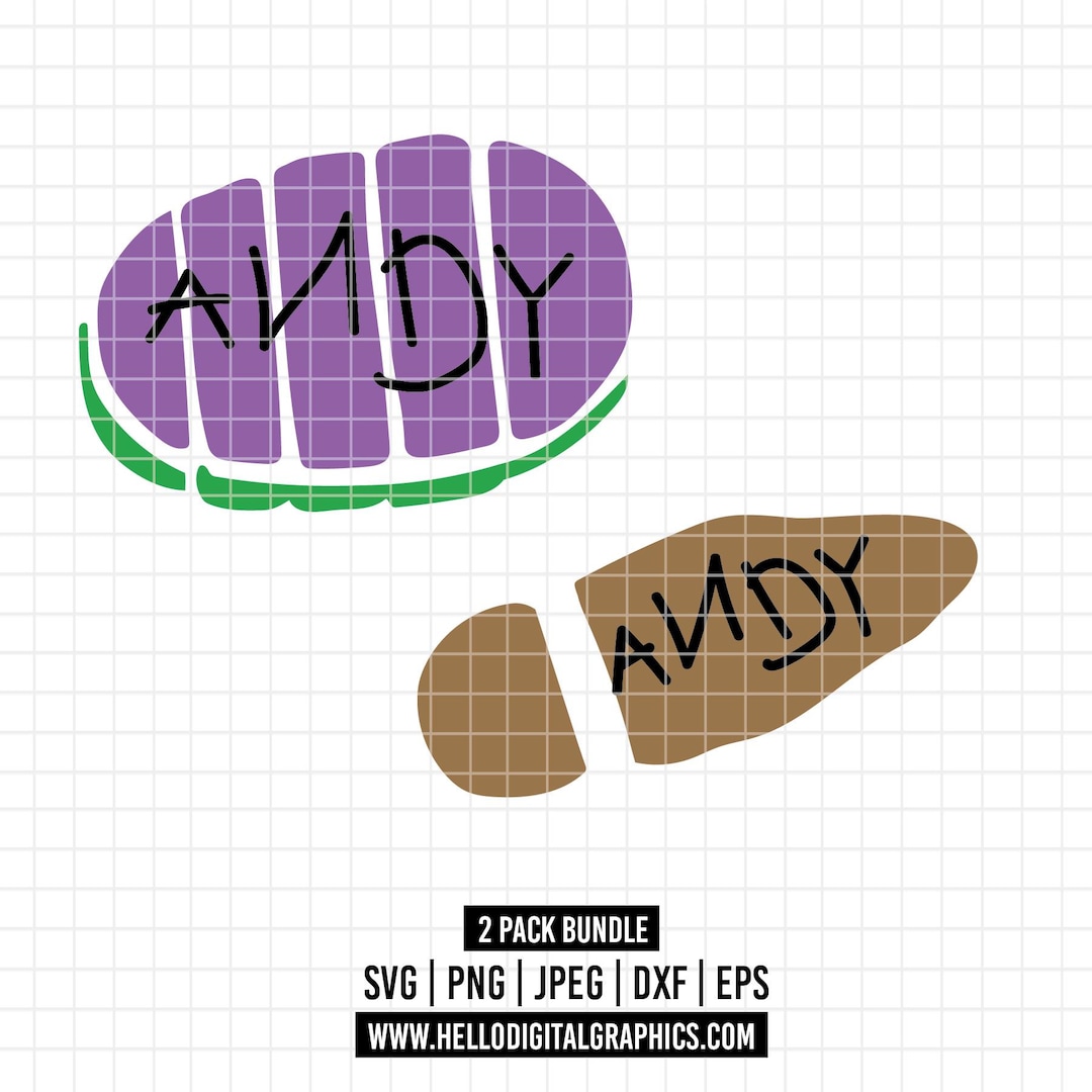 2111 - Buzz Lightyear and Sheriff Woody's Footprints SVG, PNG, EPS ...