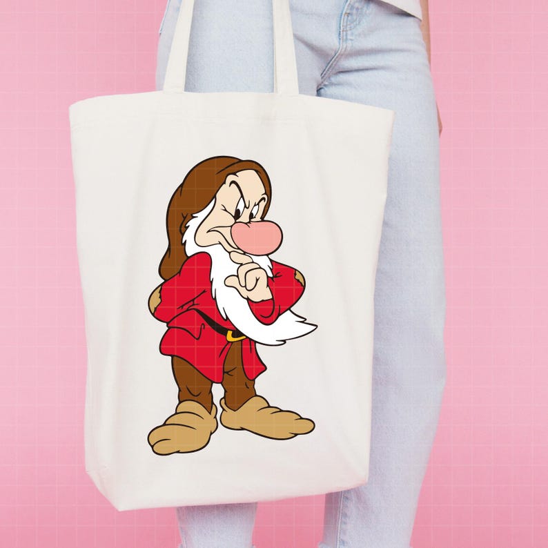 2719 - Grumpy to the Seven Dwarfs SVG, PNG - Snow White and the Seven ...