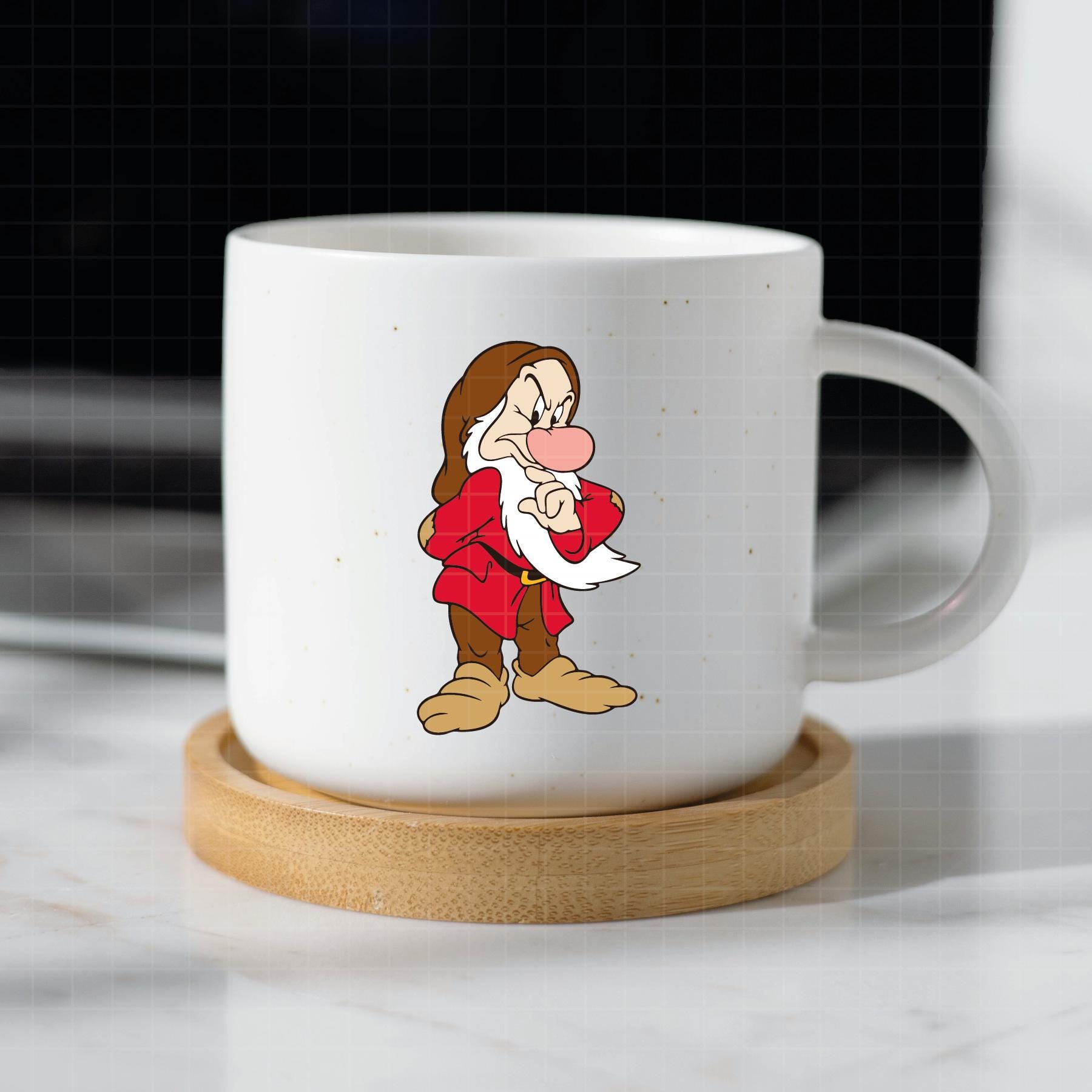 2719 - Grumpy to the Seven Dwarfs SVG, PNG - Snow White and the Seven ...