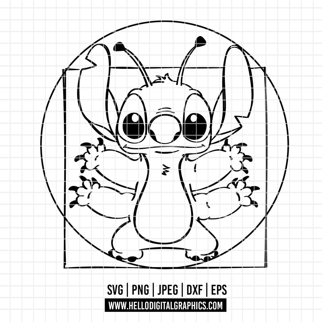 2895 - Stitch, the Alien SVG, EPS, PNG - Lilo and Stitch Clipart Vector ...