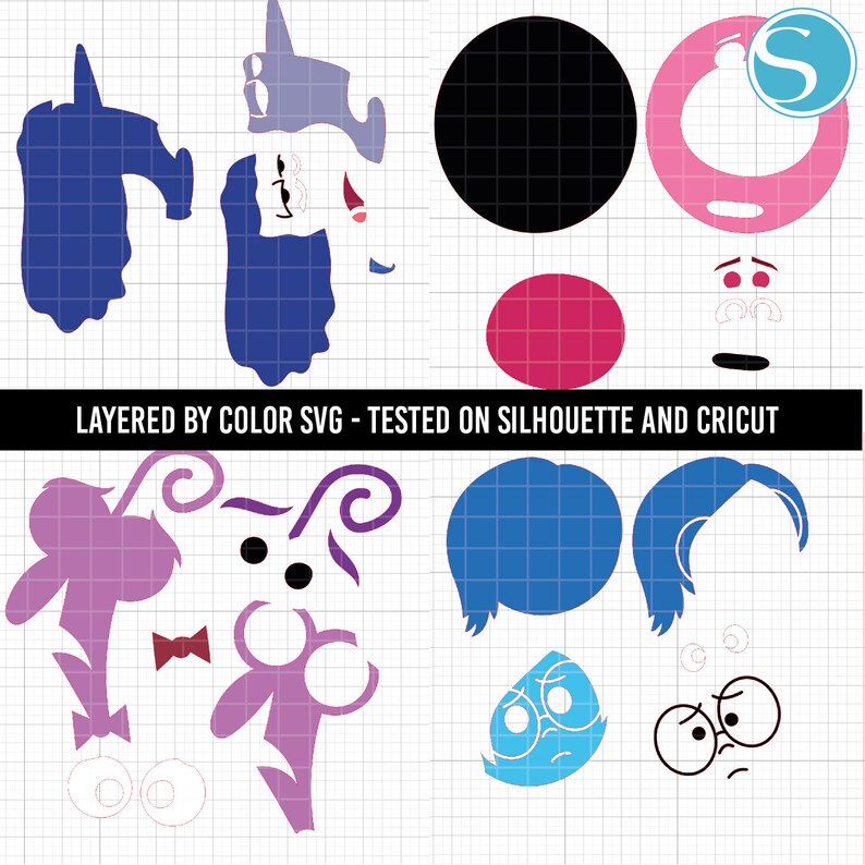 1644 - Layered SVG, Inside Out 2 Svg, Inside Out Clipart, Sadness Svg ...