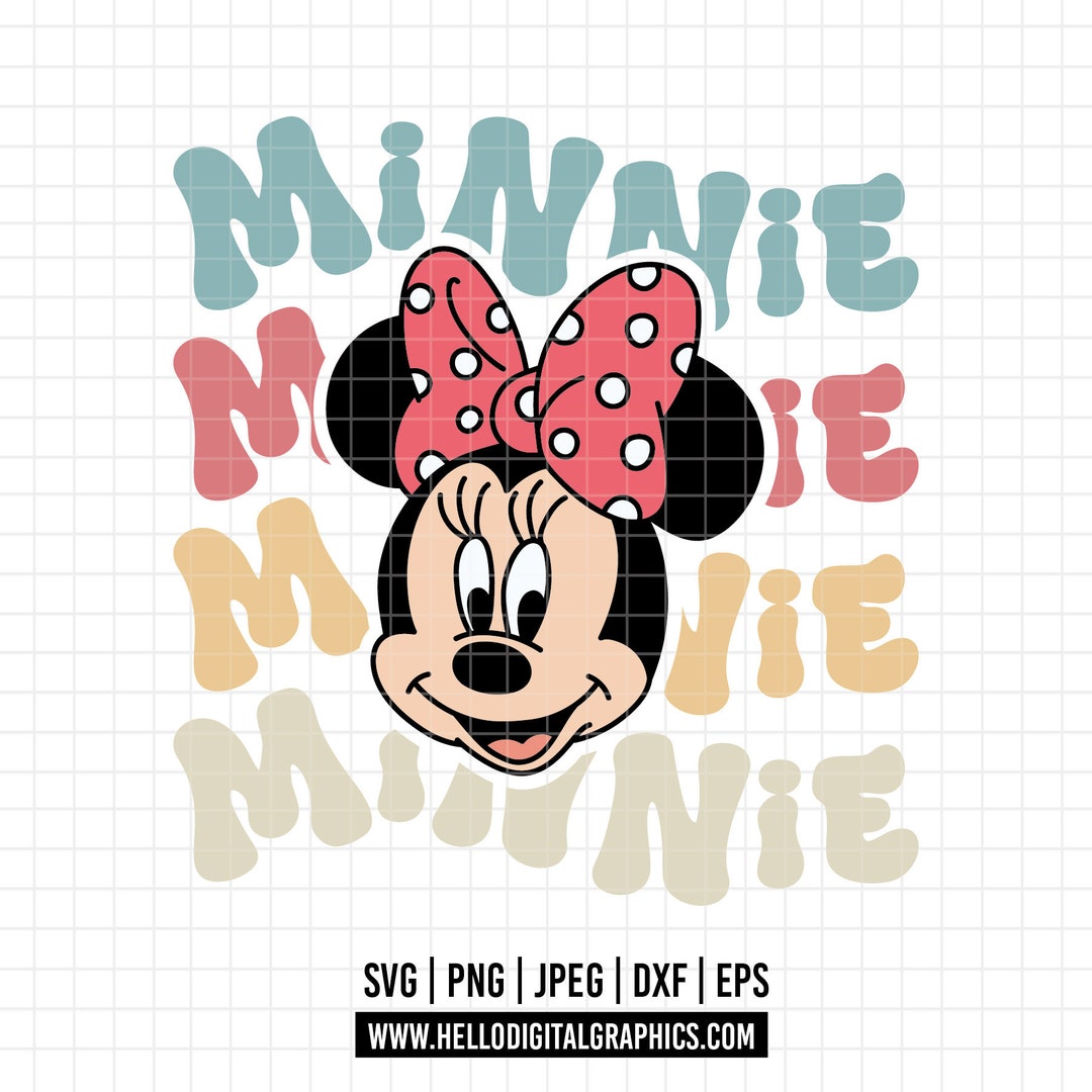 1587 - the Word of Minnie SVG, EPS, PNG -classic Characters of the ...