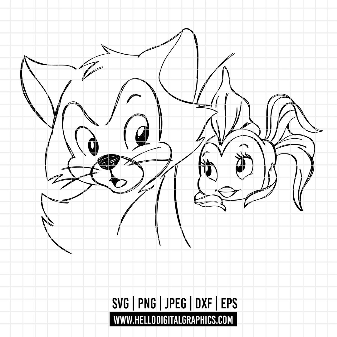 3404 - Figaro and Cleo SVG, EPS, PNG - Characters From the Movie ...
