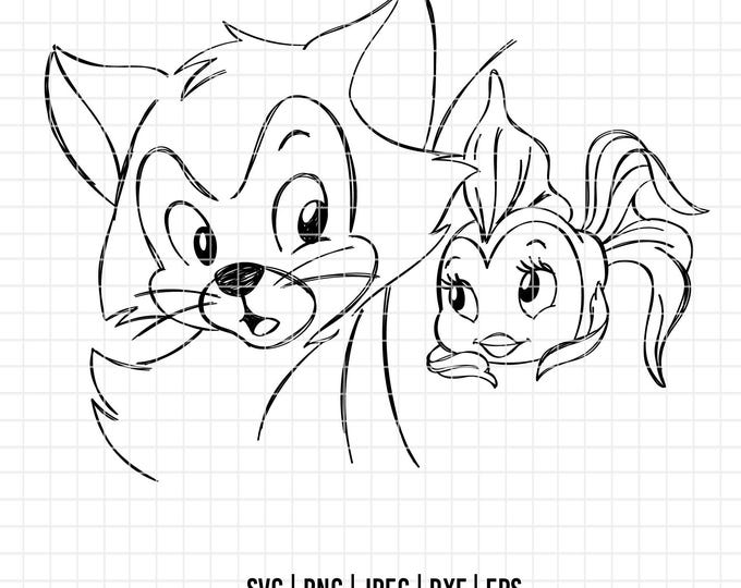 Figaro Svg, Figaro the Cat Svg, Pinocchio Svg, Cutting Files for Cricut ...