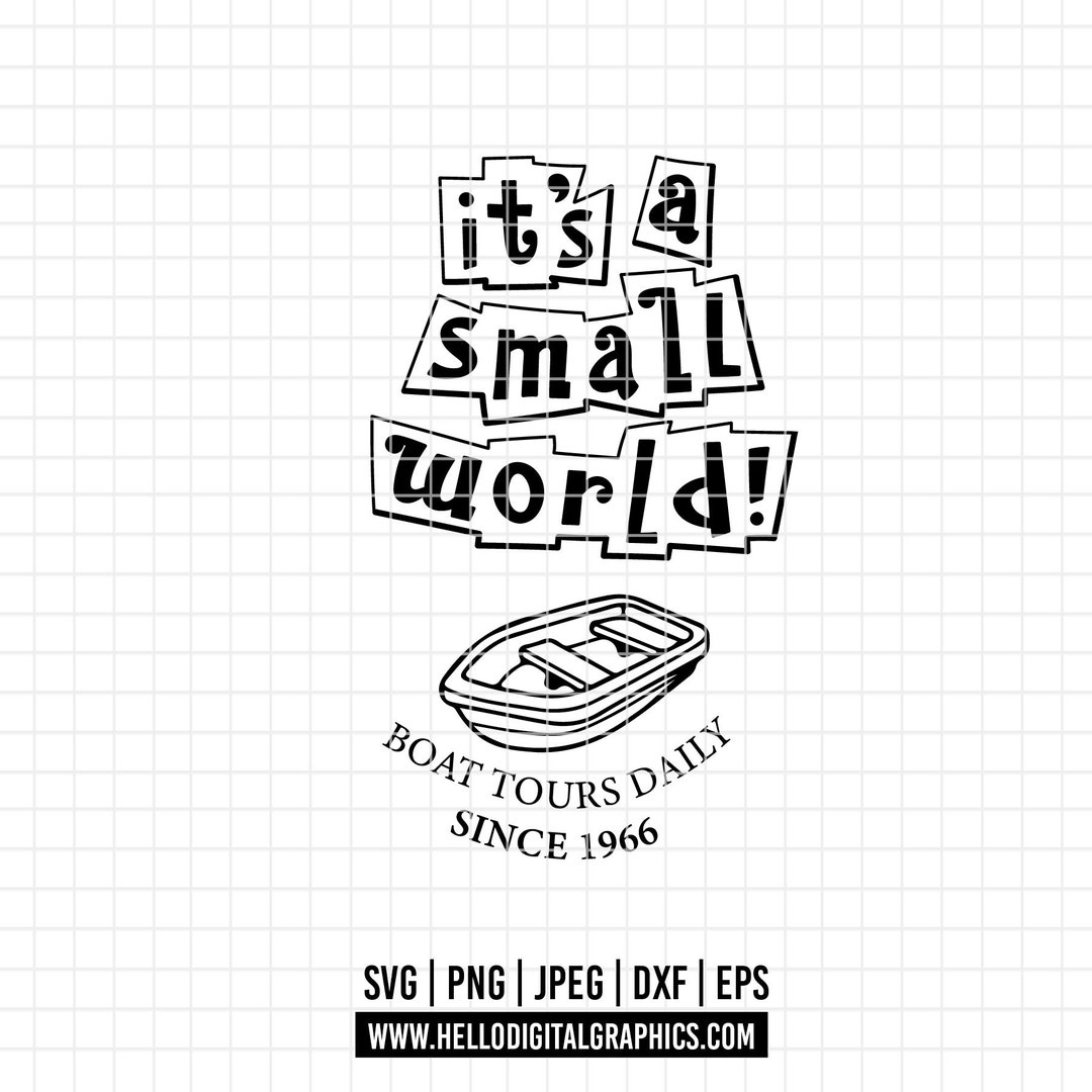 1706 - Disneey It's a Small World Boat Tour SVG, EPS, PNG - Disneeyy ...