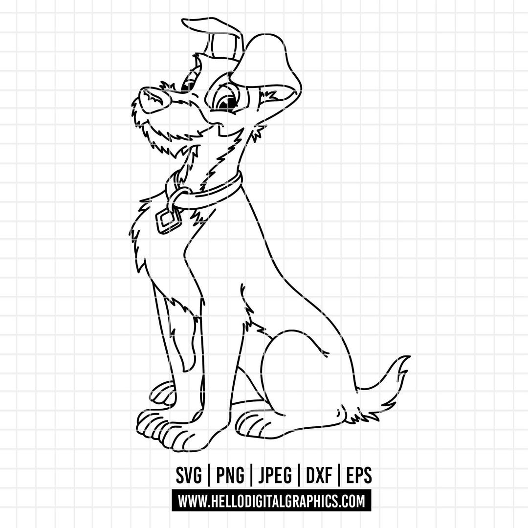 3685 - Tramp - Golfoo. Lady and the Tramp SVG, PNG, EPS - Lady and the ...