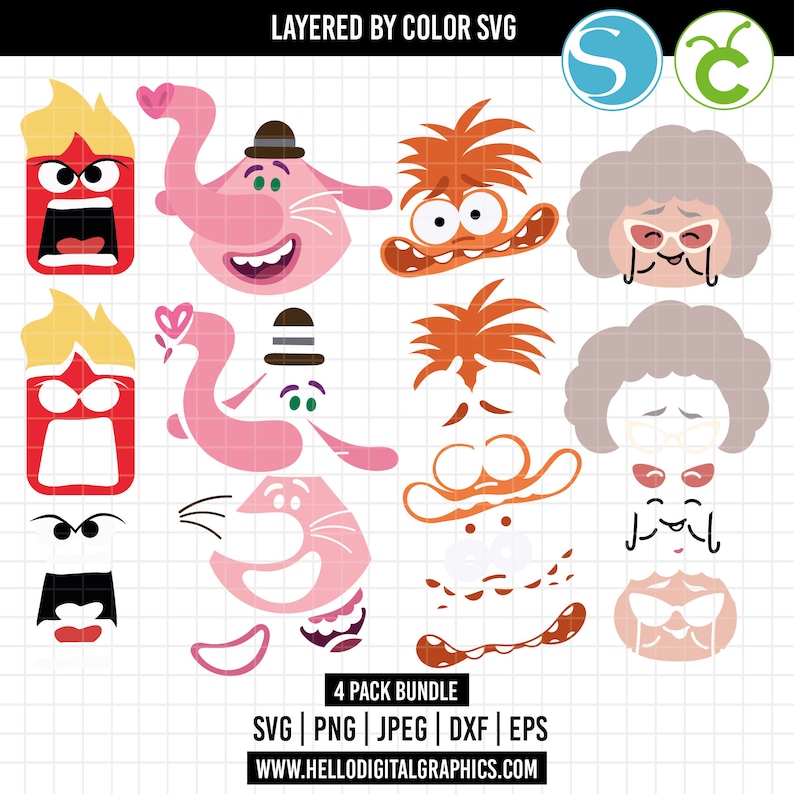 1643 - Layered SVG, Inside Out 2 Svg, Inside Out Clipart, Anger Svg ...