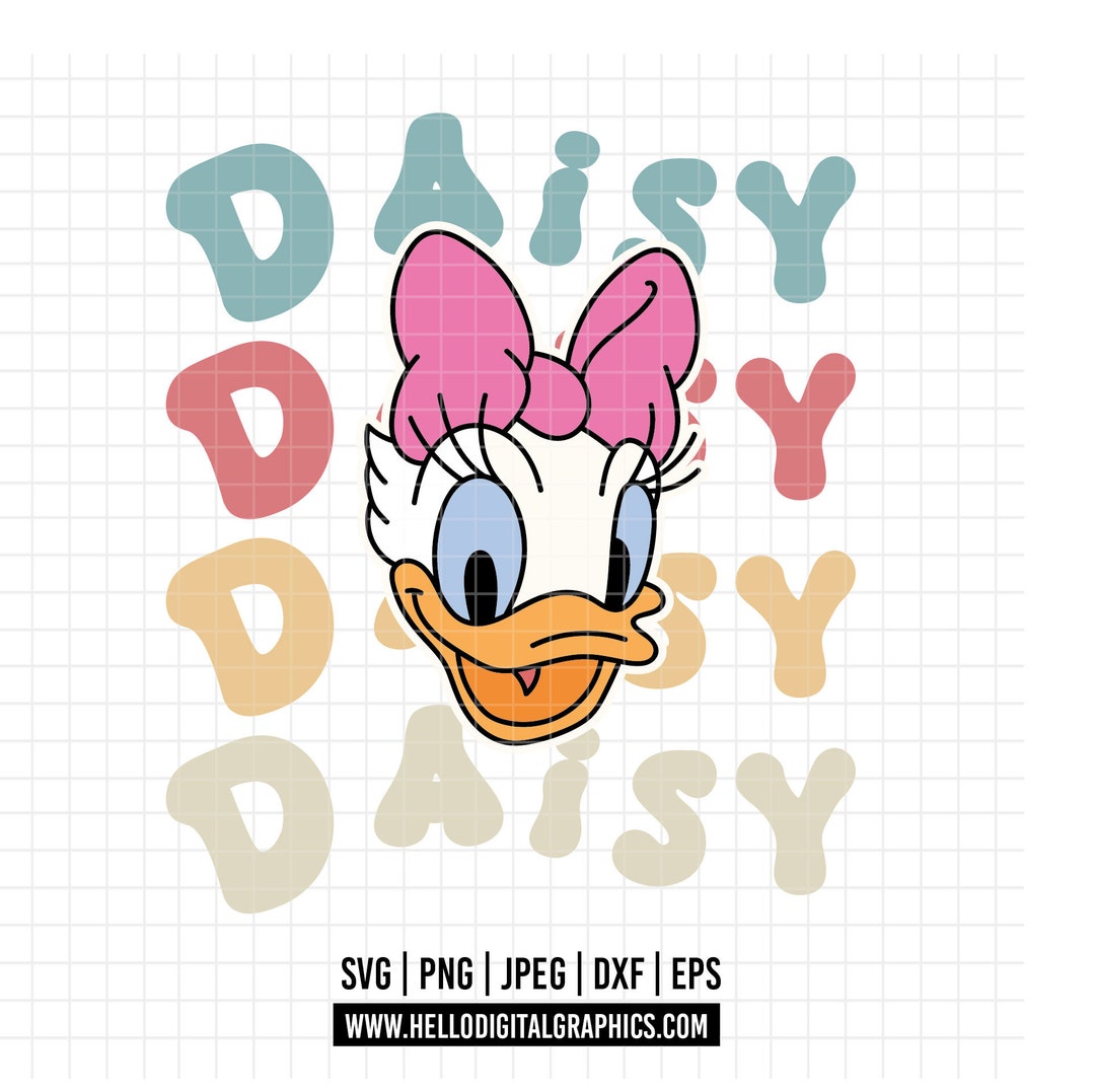 1620 - the Word of Daisy Duck SVG, EPS, Png-disneeyy Characters of the ...