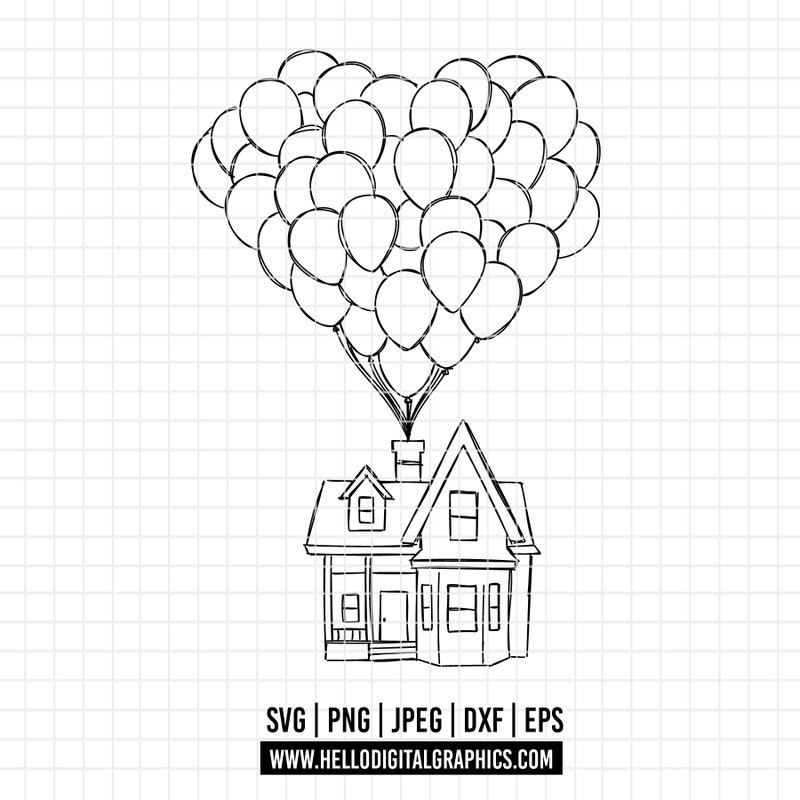 Up Movie Clipart - Etsy