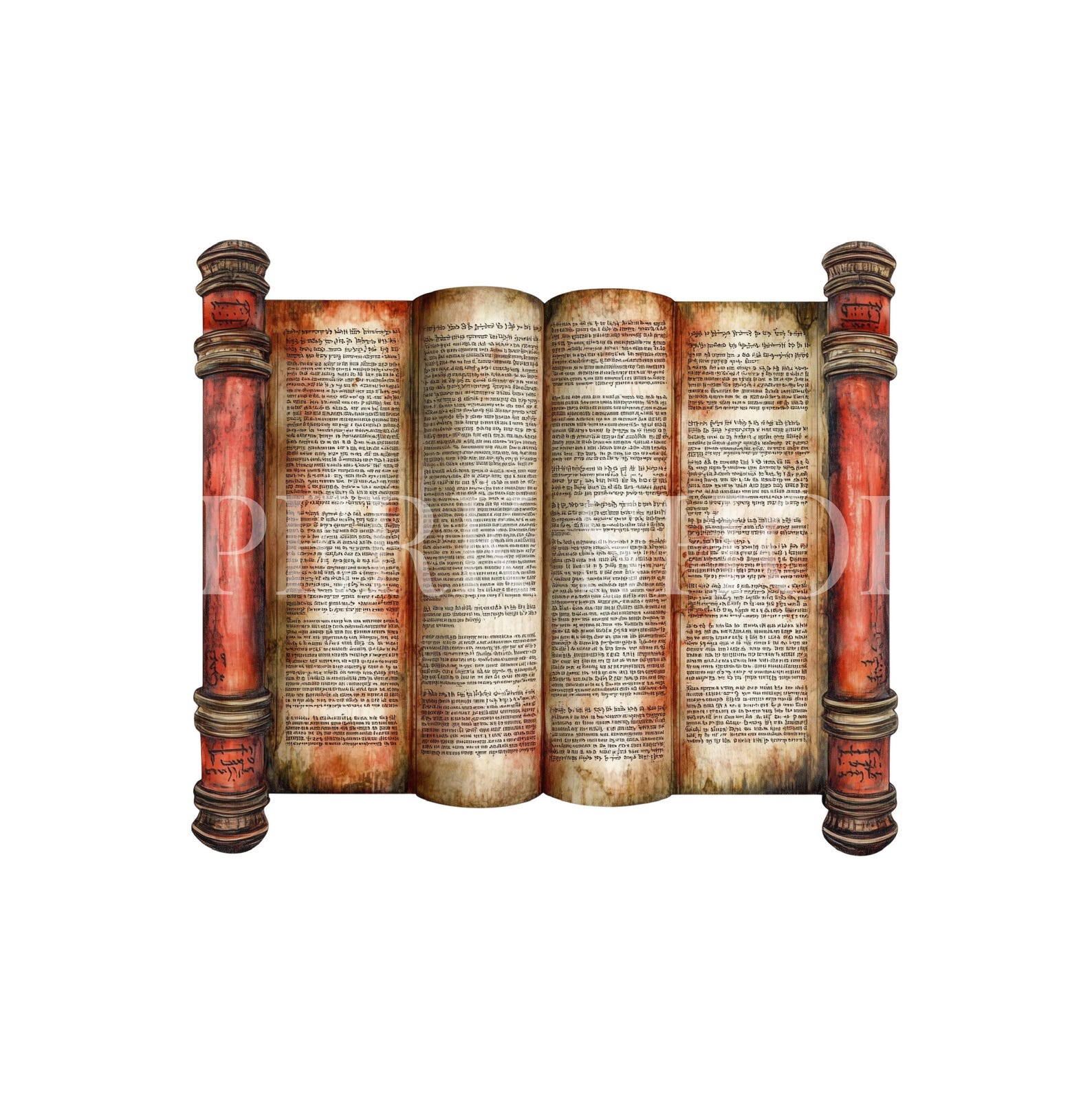12 Torah Scroll Clipart, Vintage Scroll Tora, High Quality Pngs ...