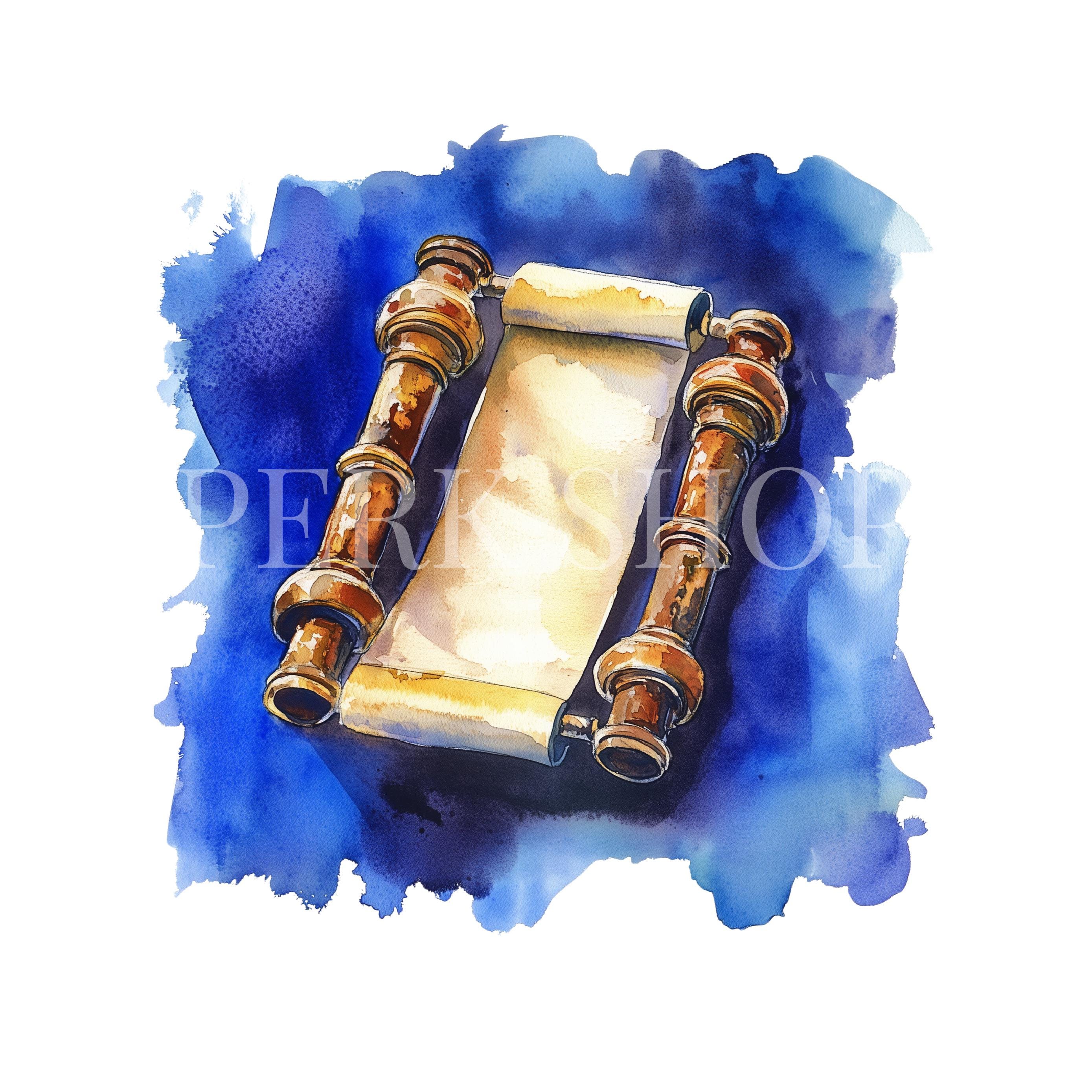 12 Torah Scroll Clipart, Vintage Scroll Tora, High Quality Pngs ...