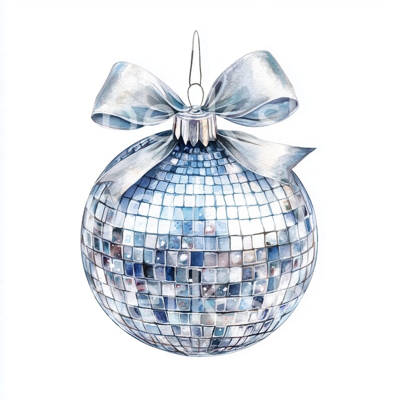 12 Disco Ball Clipart, Retro Discoball Sublimation Design, Boho Mirror ...