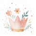 12 Flower Crown Clipart - Subtle Floral Design, Girl Power Watercolor ...