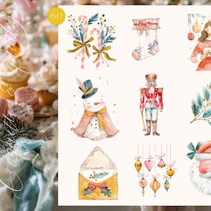 Coquette Christmas Clipart - Quirky Xmas Icons - Pink Christmas PNG ...