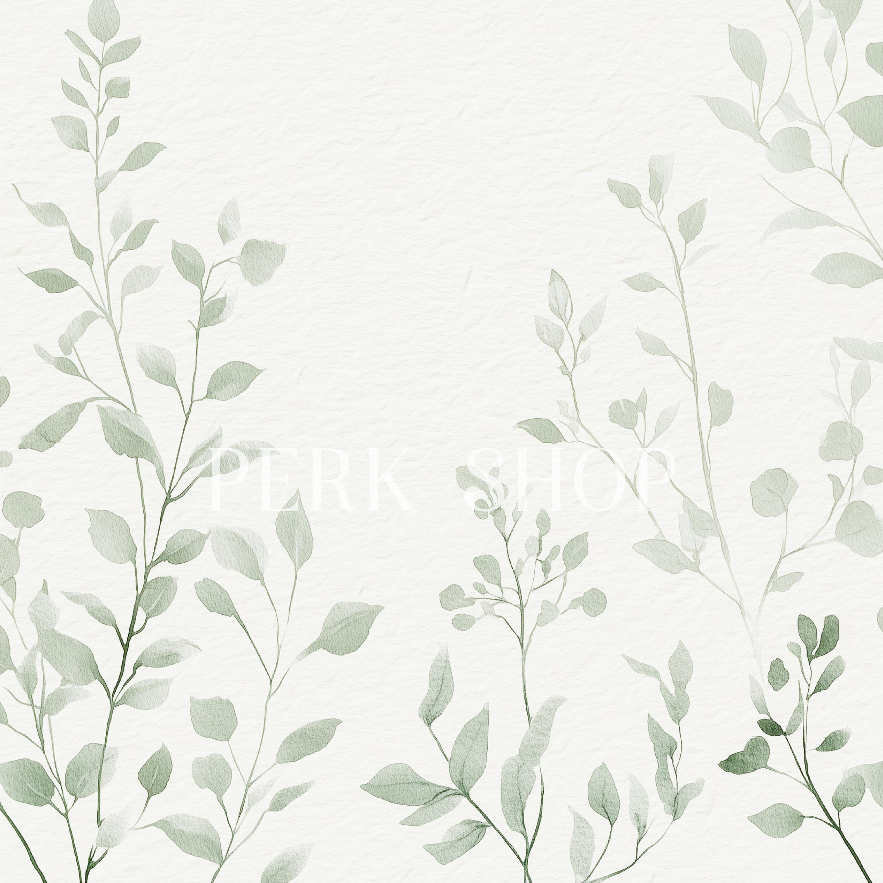 Greenery Watercolor Digital Paper Pack: Rustic Foliage (digital ...