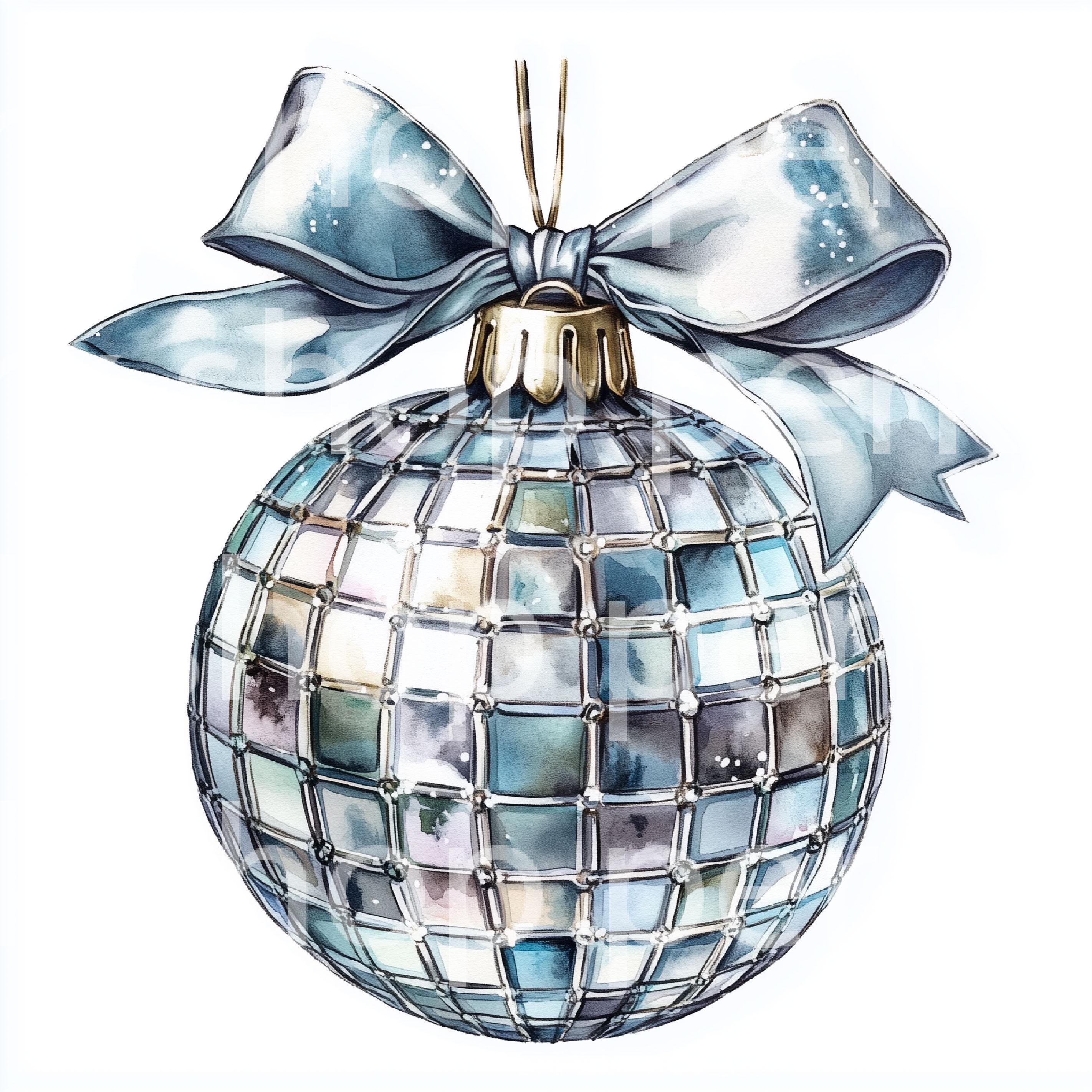 12 Disco Ball Clipart, Retro Discoball Sublimation Design, Boho Mirror ...