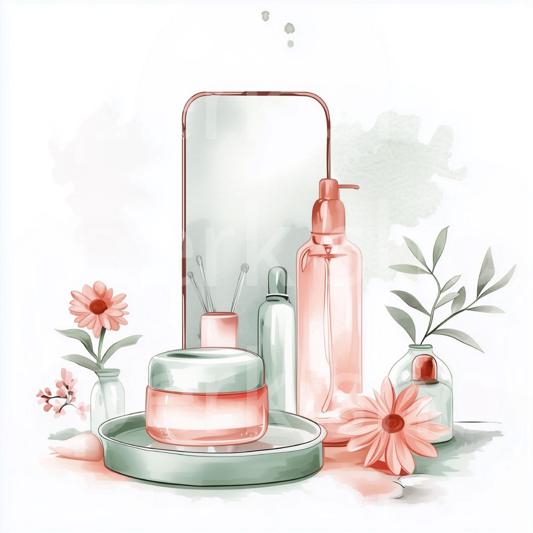 Self-care Clipart: Watercolor Beauty, Spa Decor (digital Download) - Etsy