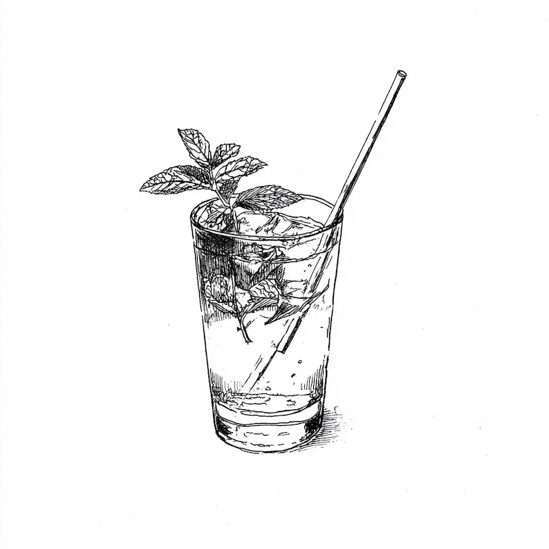 18 Mojito SVG Set, Mint Lime Cocktail Cut File, Summer Drink SVG for ...