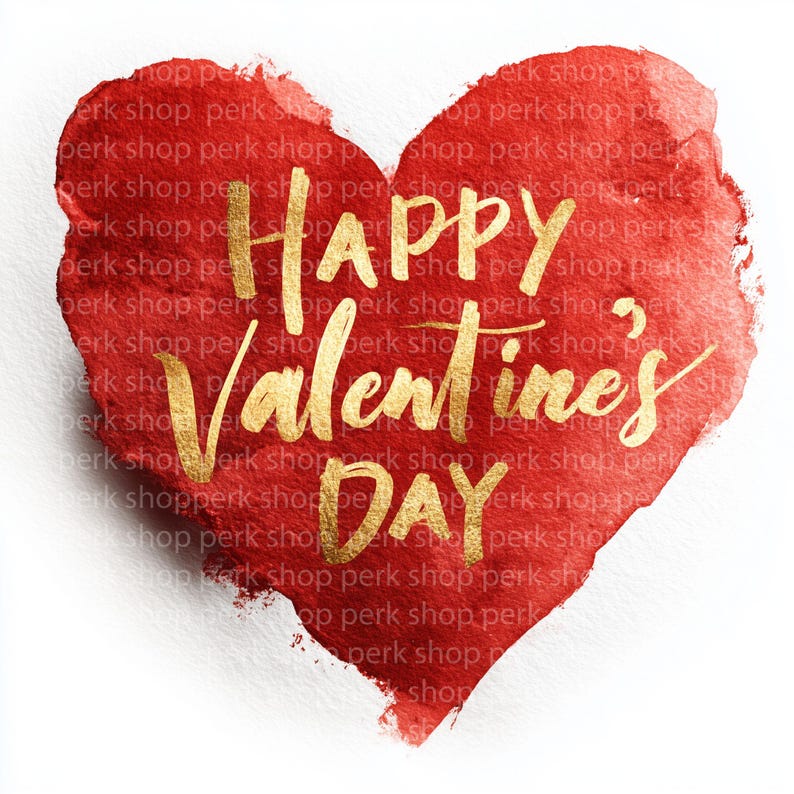Happy Valentine's Day Clipart, Valentine Day Red Heart (digital ...