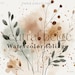 10 Neutral Beige Watercolor Foliage Digital Paper, Autumn Art ...