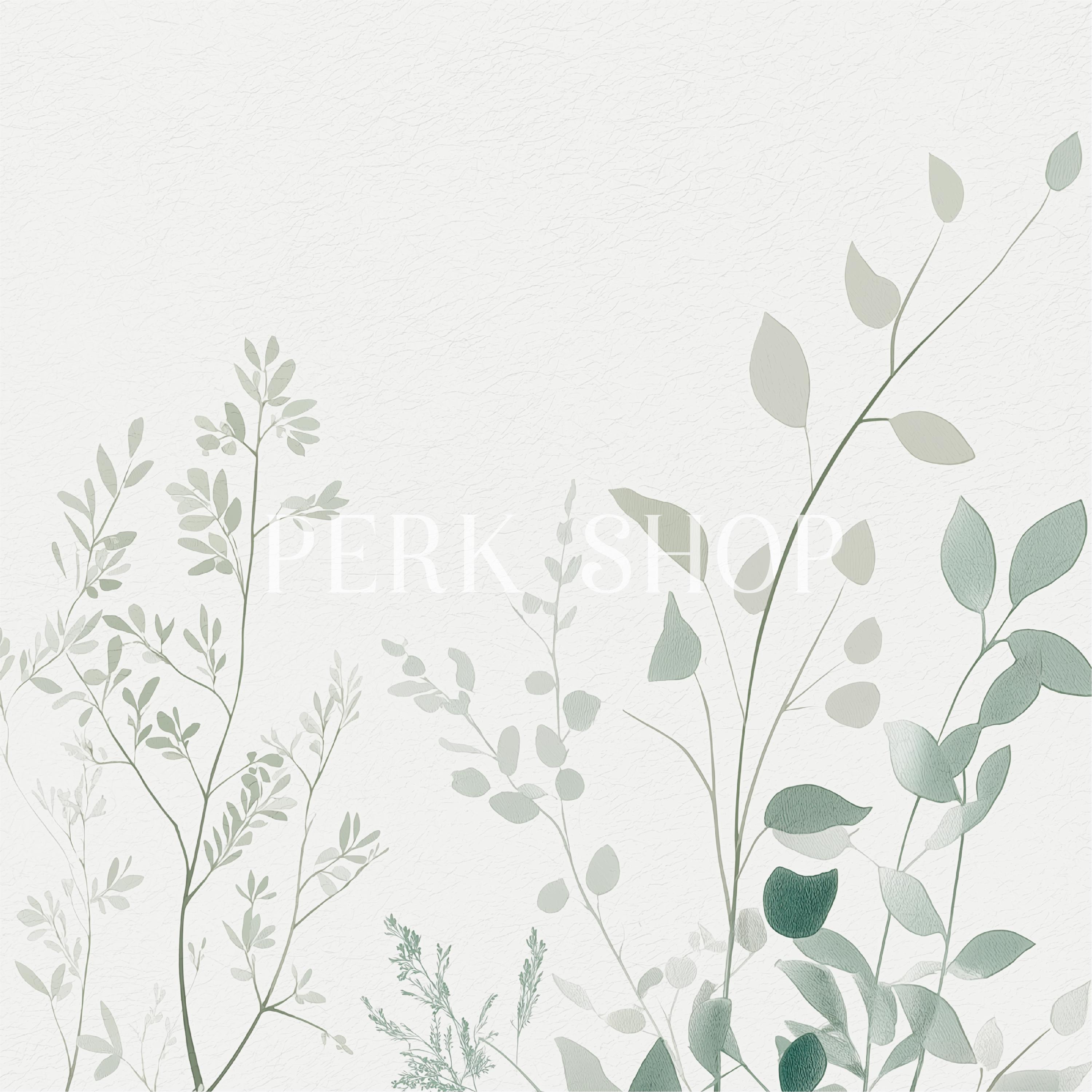 Greenery Watercolor Digital Paper Pack: Rustic Foliage (digital ...