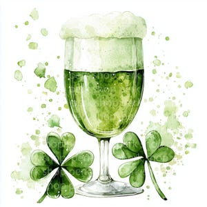 9 Green Beer Clipart, Irish St. Patrick's Day, Drinks Printable ...