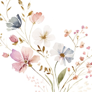 Pastel Flowers PNG Clipart for Card Making, Flowers Watercolor ...