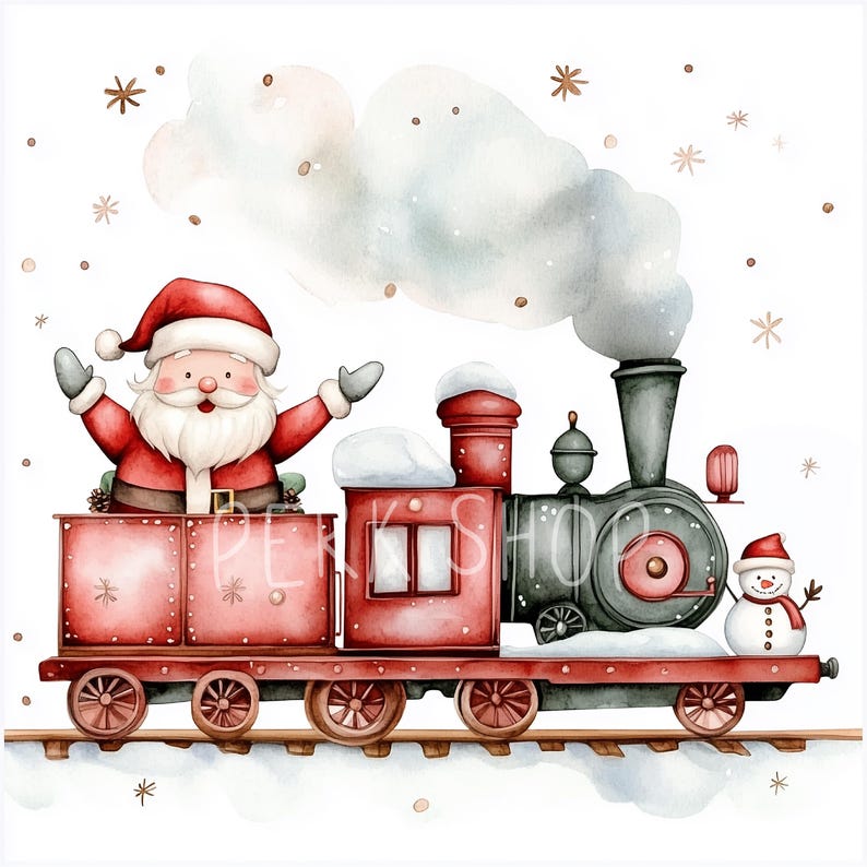 Red Christmas Train Sublimation Design, 1st Christmas T Shirt Design ...