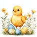 Easter Clipart, Chick Easter Cute Farm Animal Watercolor Printable ...