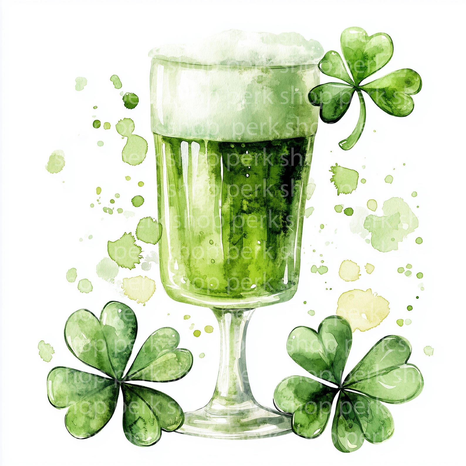 9 Green Beer Clipart, Irish St. Patrick's Day, Drinks Printable ...