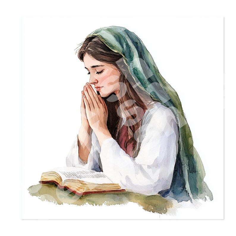 Biblical Woman Watercolor Clipart: Religious Art (digital Download) - Etsy