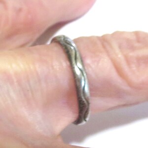 Sterling Silver Snake Symbol Band Ring in a Southwest Design - Etsy