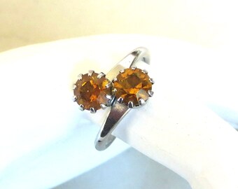 Vintage Amber Ring | Etsy