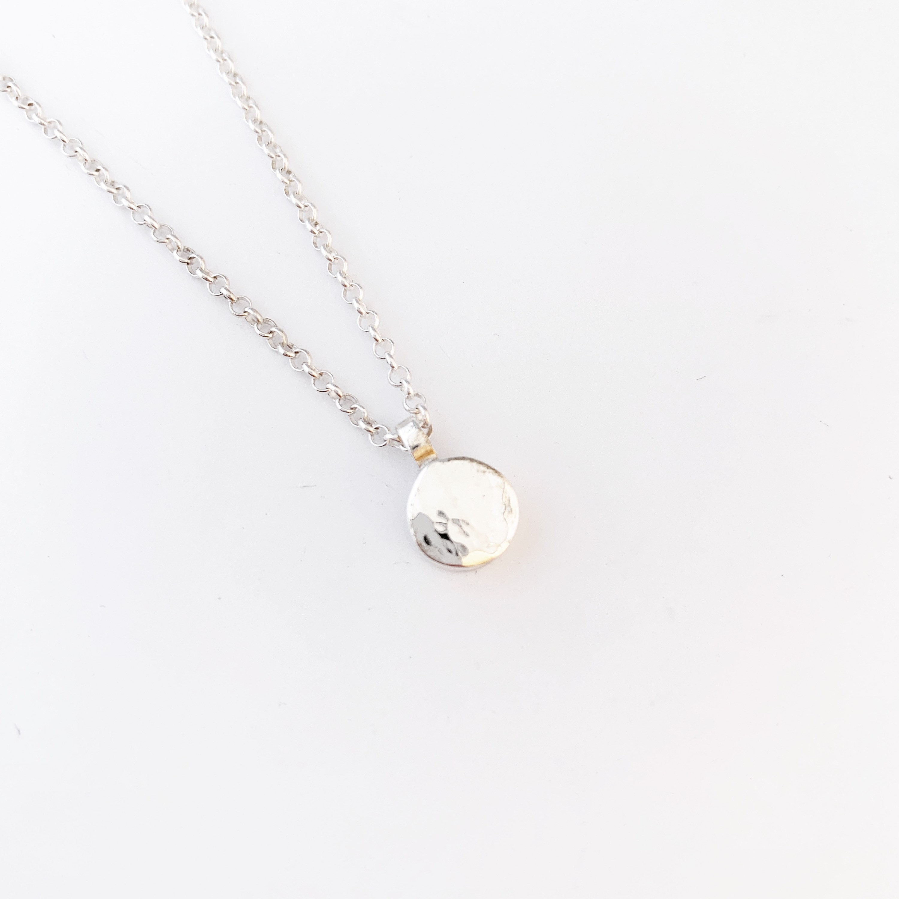 Sterling Silver Round “gem” Chain Necklace - Etsy Australia