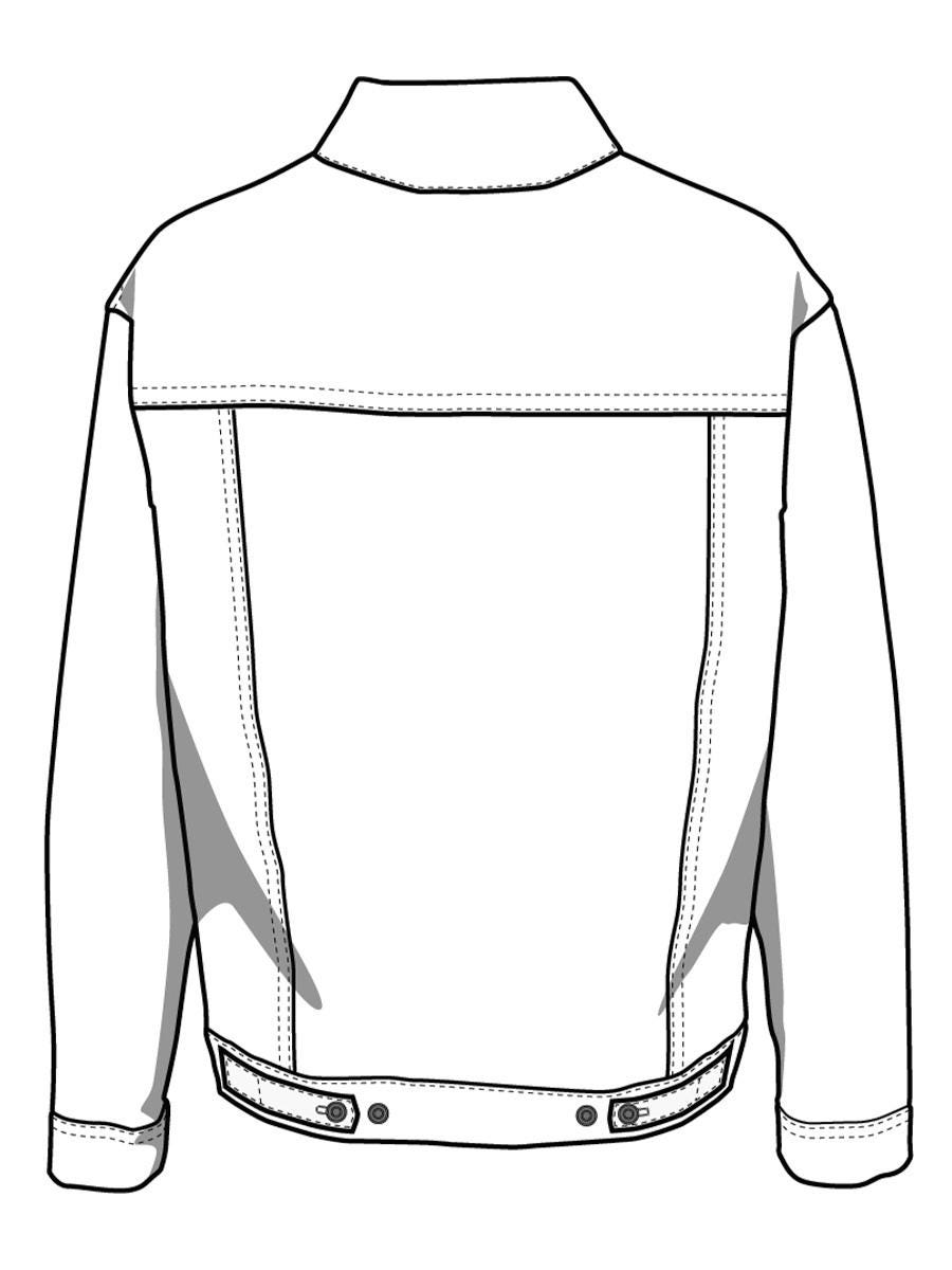 Unisex Trucker Jacket, Diy Digital Sewing Pattern, Mens, Womens, Unisex ...